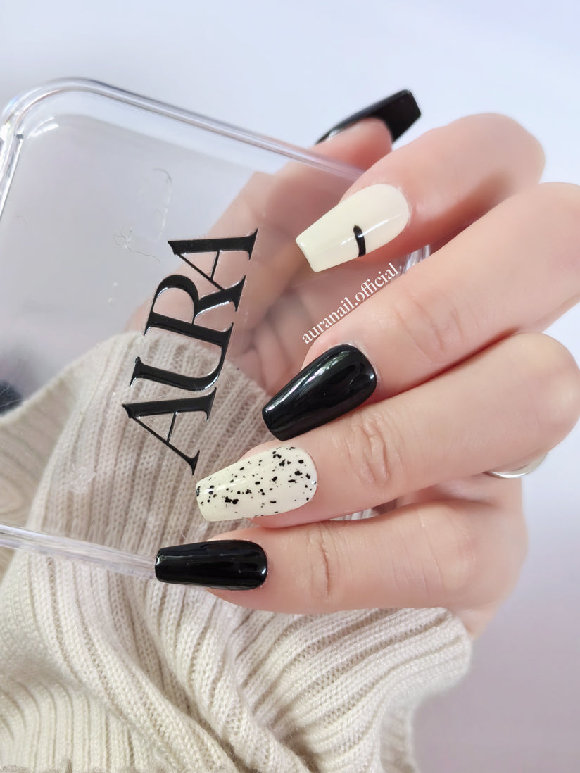 Mono Matrix Press-On Nails | Handmade Nails Australia – AURA